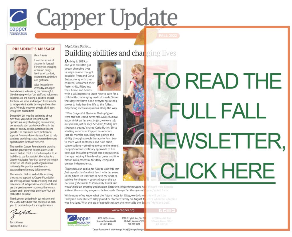 Capper Update Newsletter - Capper Foundation